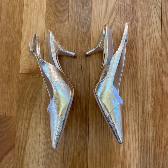 Via Spiga | Shoes | Via Spiga Madeline Gold Snake Pump | Poshmark